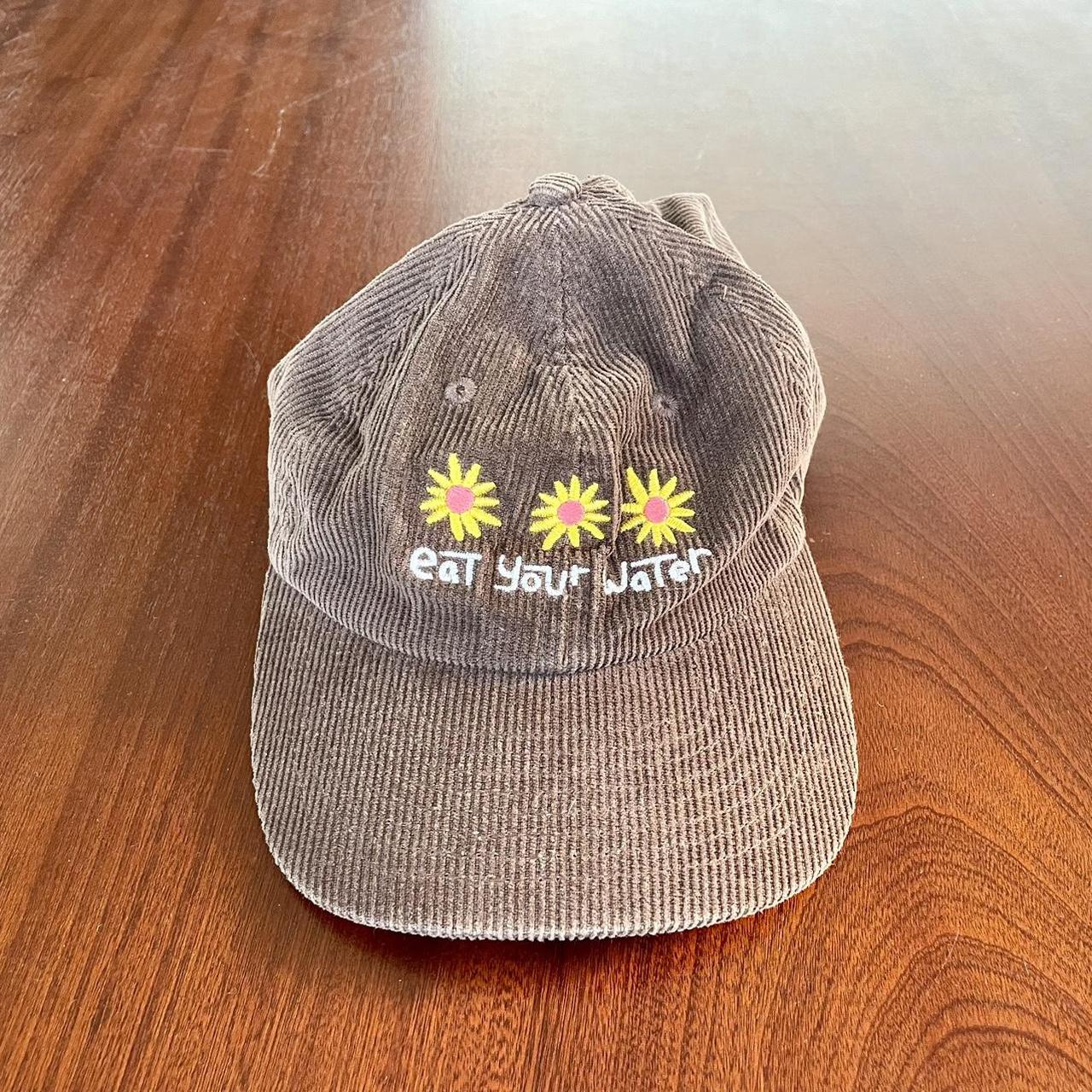 Eat your water corduroy hat - Depop