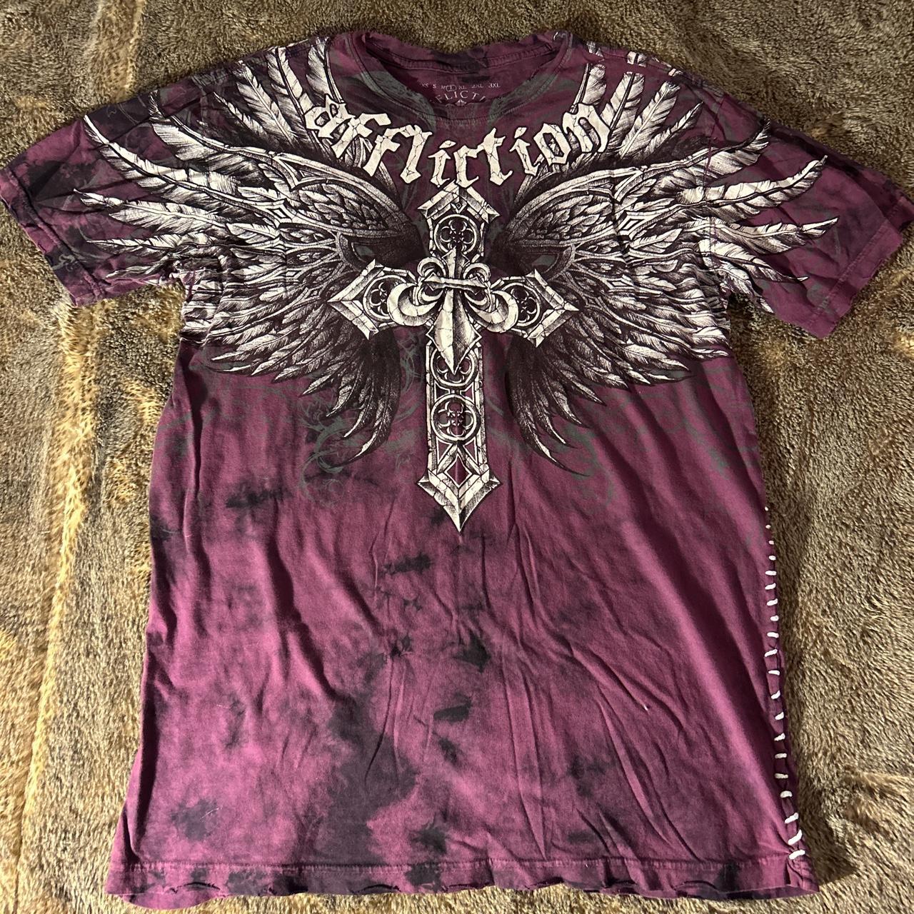 AFFLICTION LIVE FAST shirt size L #affliction #y2k... - Depop