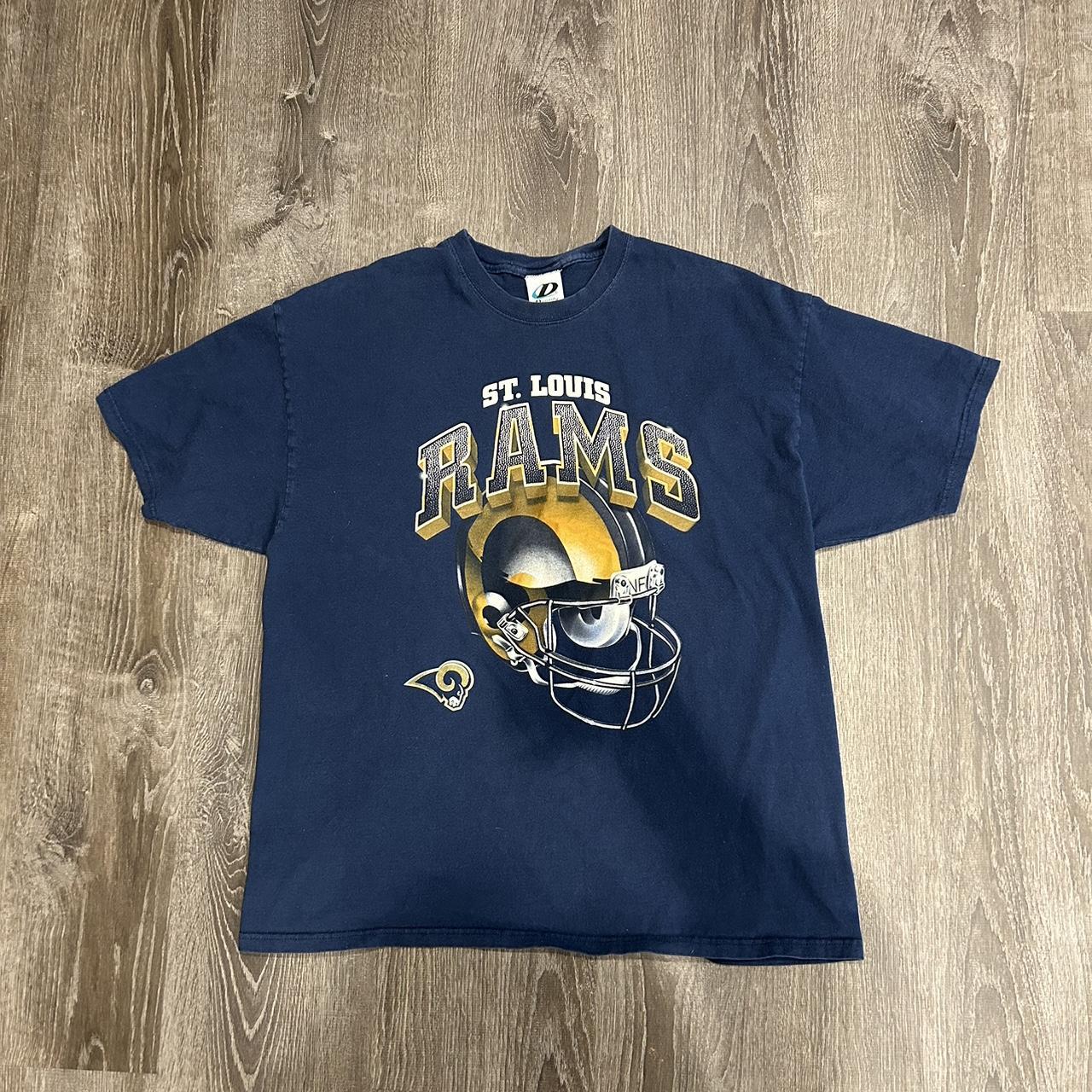 vintage rams tee stl rams sick graphic - Depop