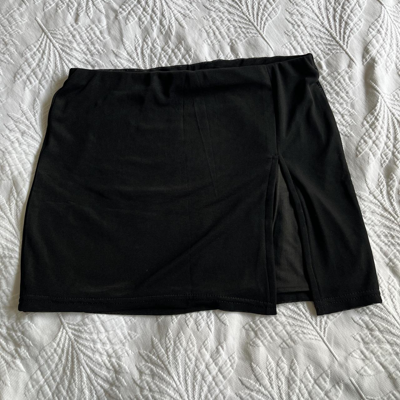 •Gabe black mesh mini skirt (Originally $49.99... | Depop