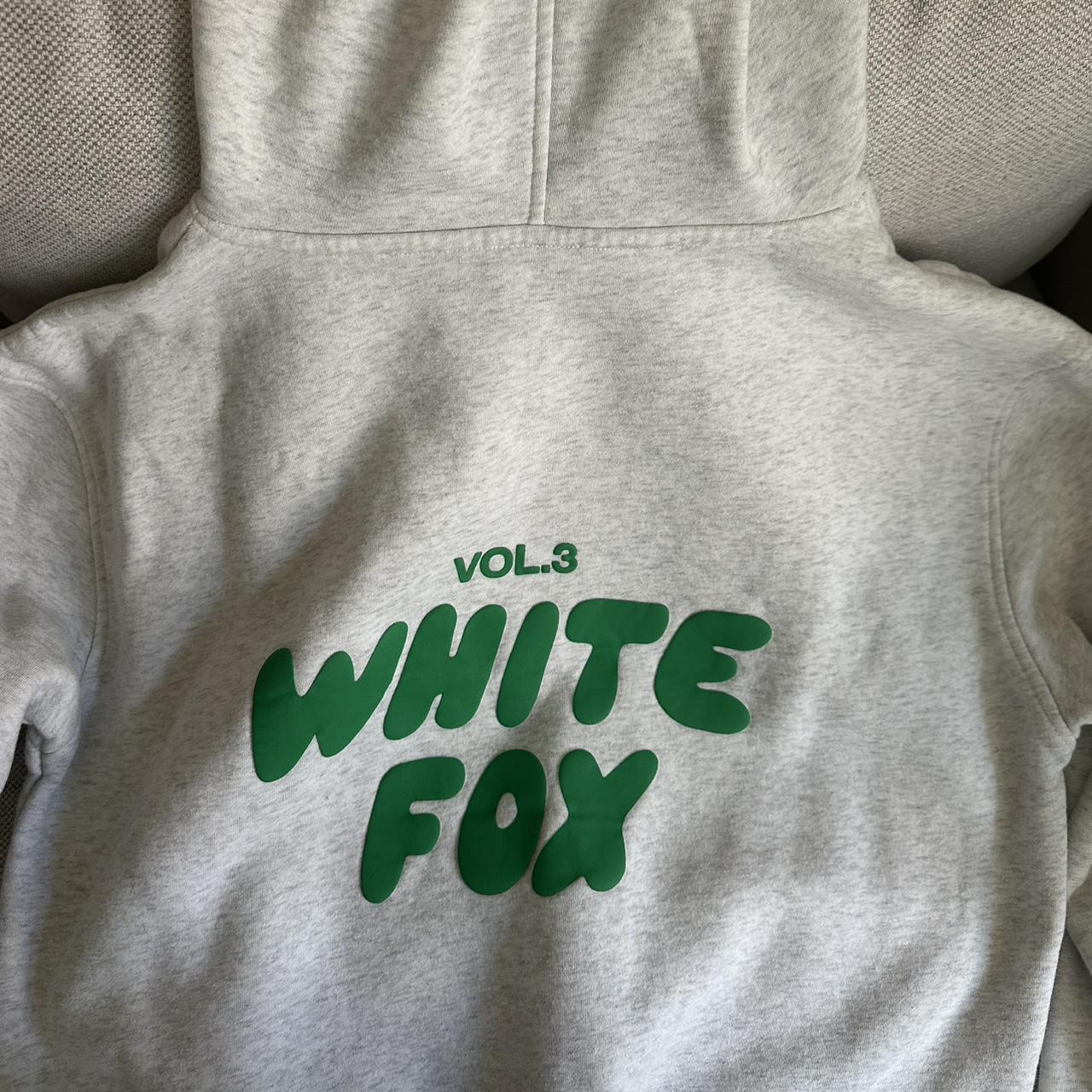 White Fox Vol. 3 hoodie in grey and green #hoodie | Depop
