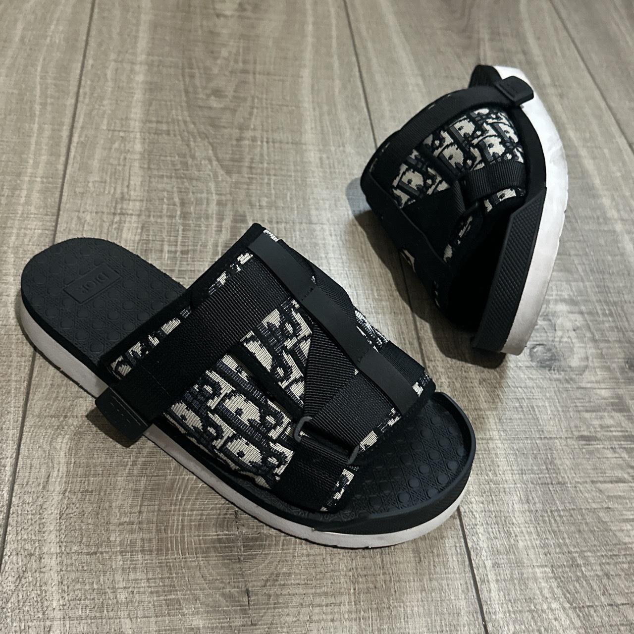 dior slides (alpha sandals) size 42 can fit 9-11 OG... - Depop
