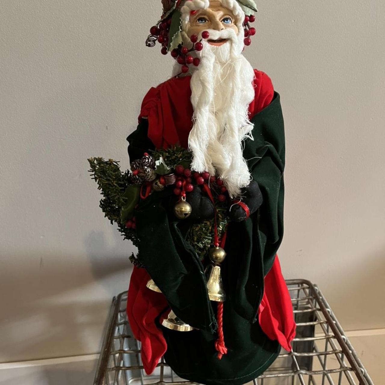 Vintage Santa tree topper Great condition - Depop