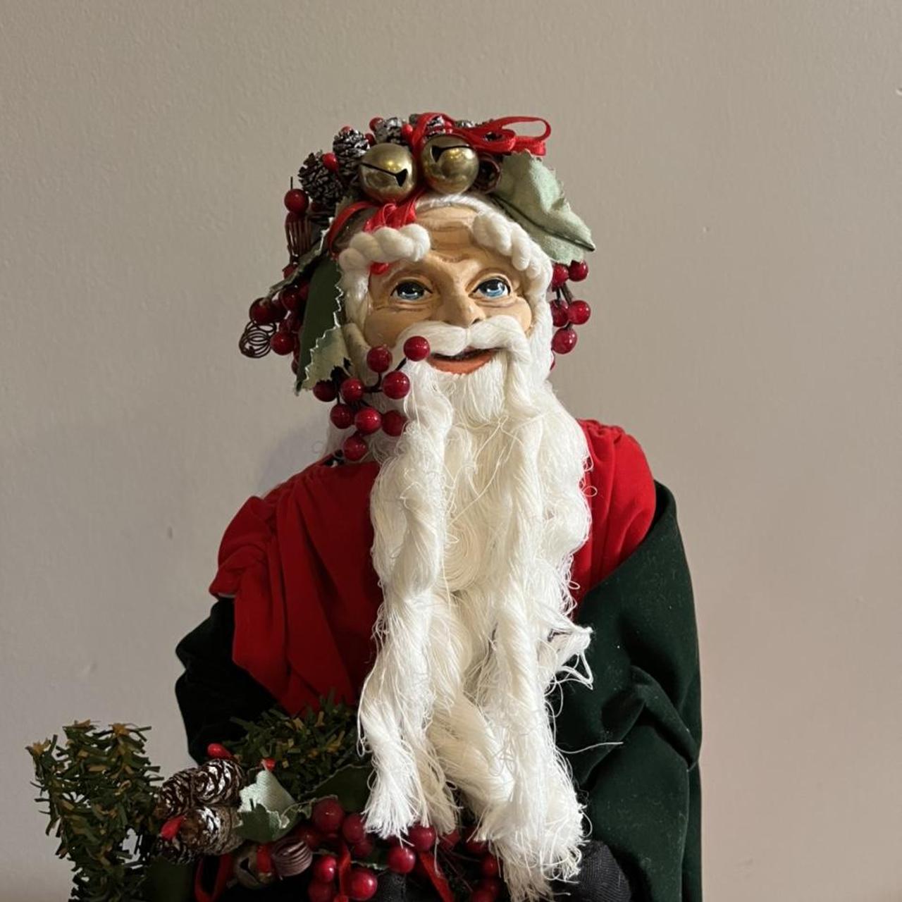 Vintage Santa tree topper Great condition - Depop