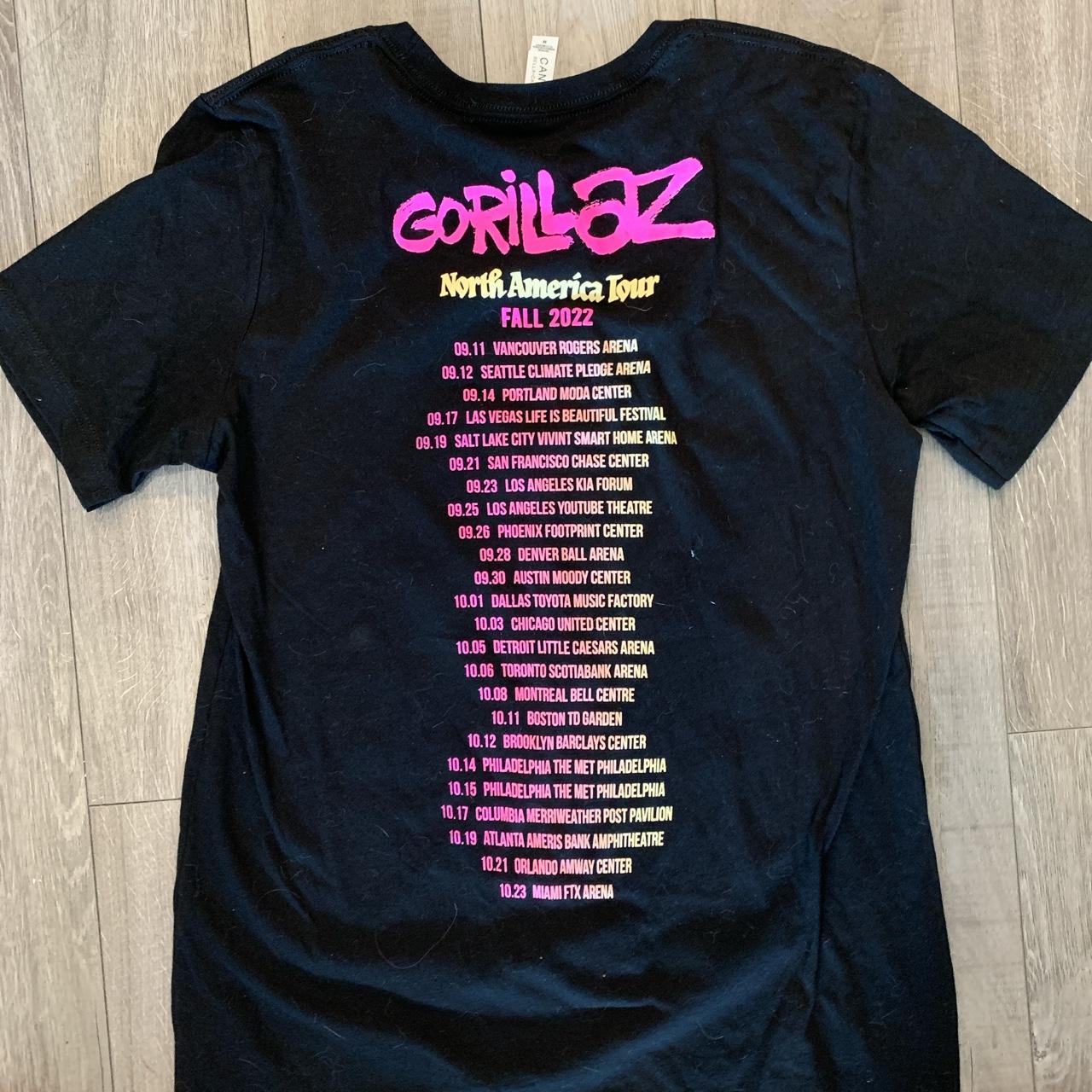 Gorillaz 2022 tour shirt 🖤picked up at Brooklyn... - Depop