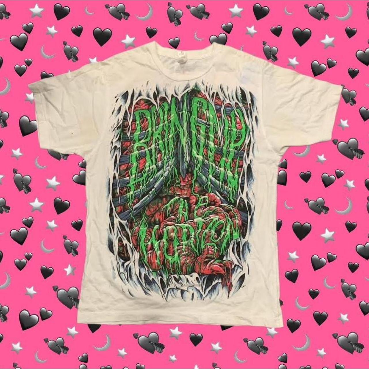 *RARE* Bring Me the Horizon ribcage guts tee (has... - Depop