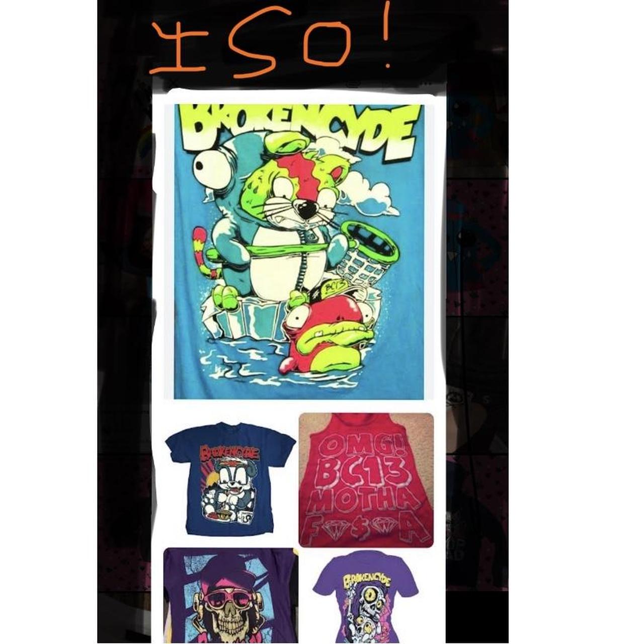 ISO BROKENCYDE MERCH *IN SEARCH OF these designs.... - Depop