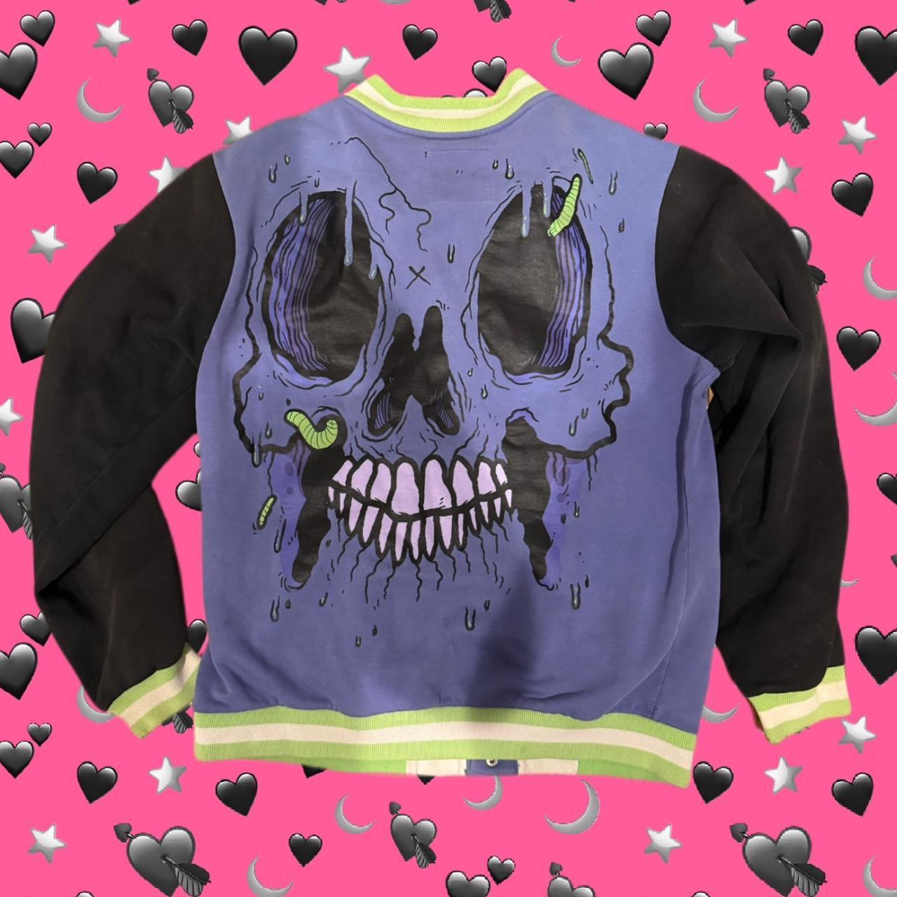 *RARE* DropDead drippy skull jacket *offers and... | Depop