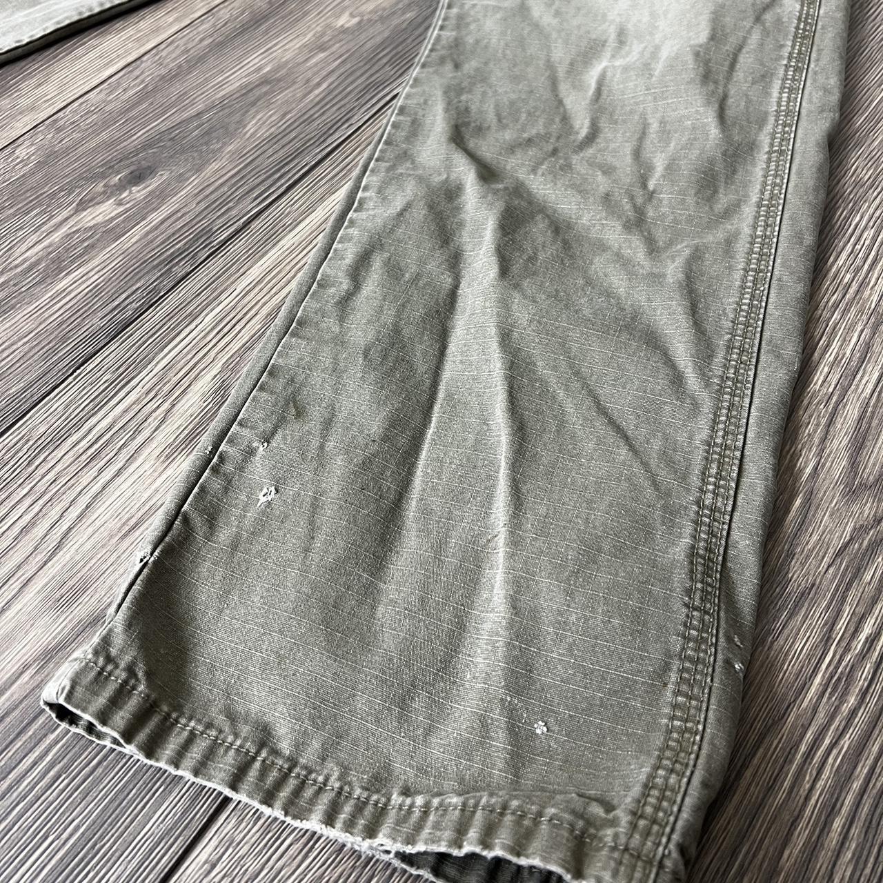 Wrangler rigg carpenter pants -color: faded olive... - Depop