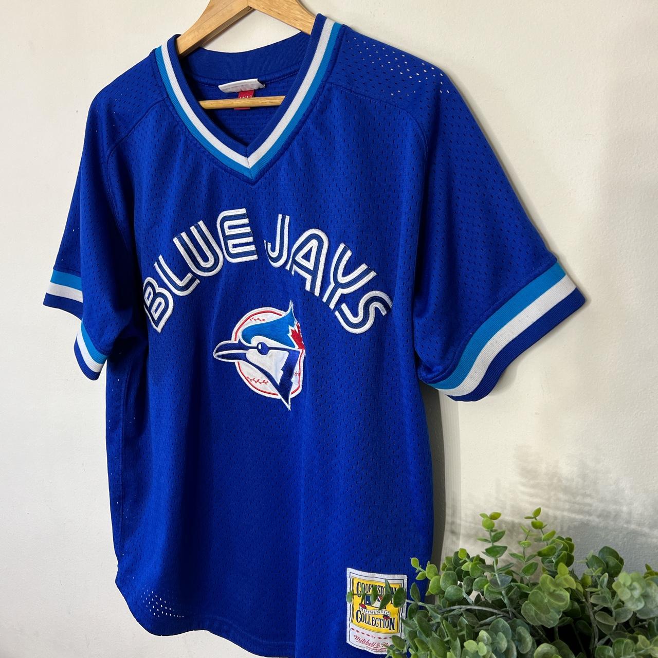Mitchell and mess blue jays jersey -color:... - Depop
