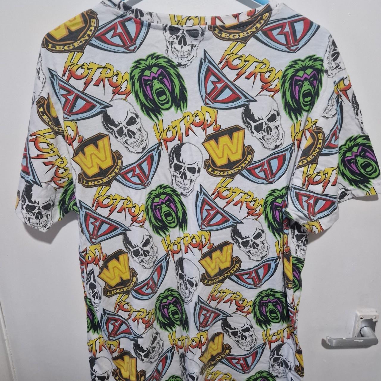 WWE LEGENDS LOGO T SHIRT ALL OVER PRINT. Item has... - Depop