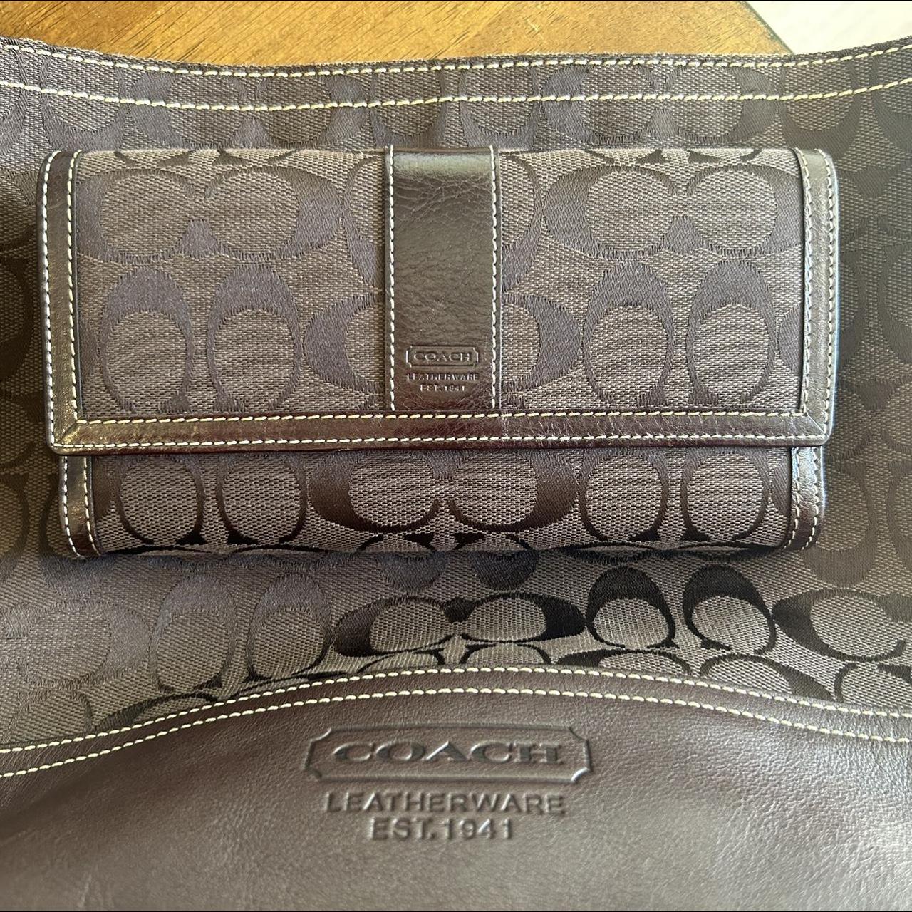 matching coach wallet! never used! price negotiable! - Depop