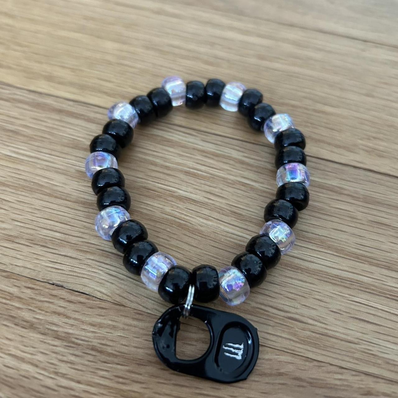 clear and black in the dark monster can tab kandi... | Depop