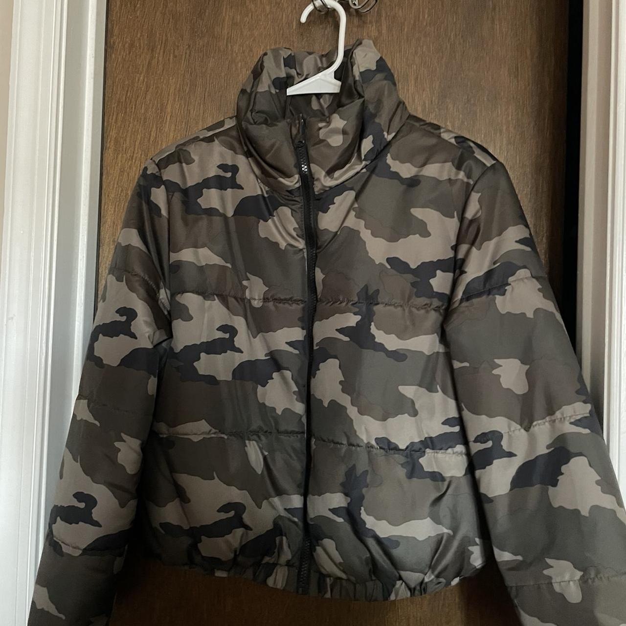 Small Camo Puffer. Great condition, wild fable! - Depop