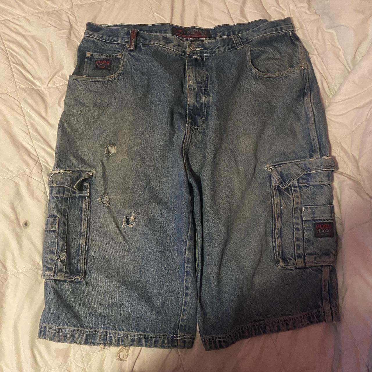 Baggy pure playaz jorts super rare pair size 42... | Depop