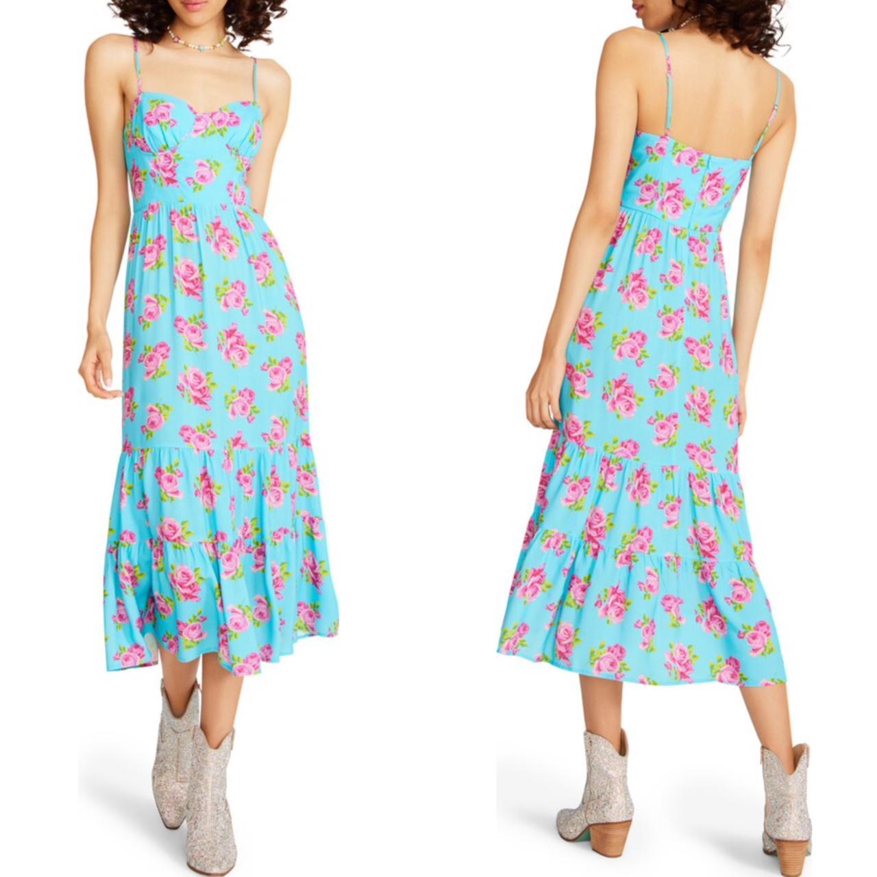 NEW Betsey Johnson BLUE CURCAO Ava CORSET Marilyn... | Depop