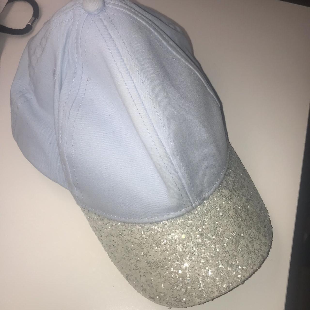 Light blue sparkly cap Never worn - Depop