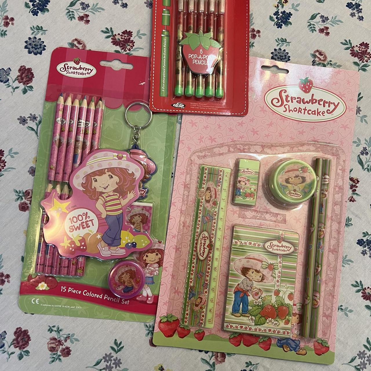 Strawberry shortcake stationary set Includes... - Depop