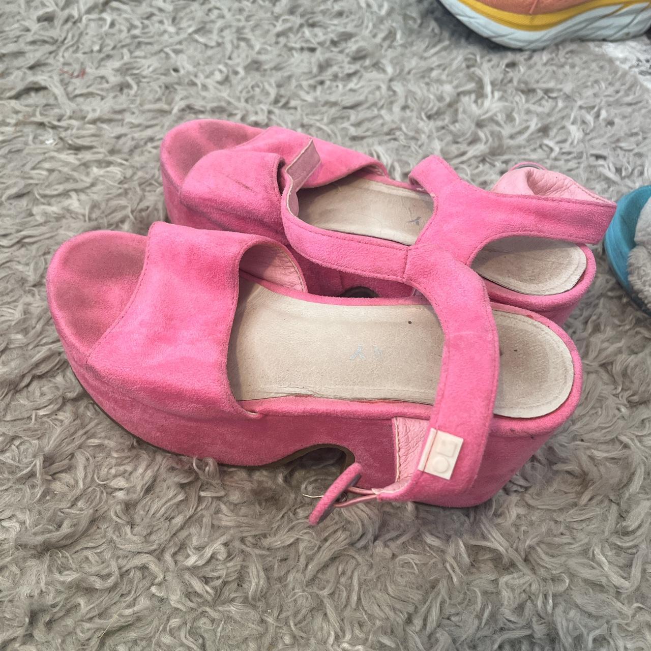 Cute platform heels! A little dirty but cute for sure - Depop