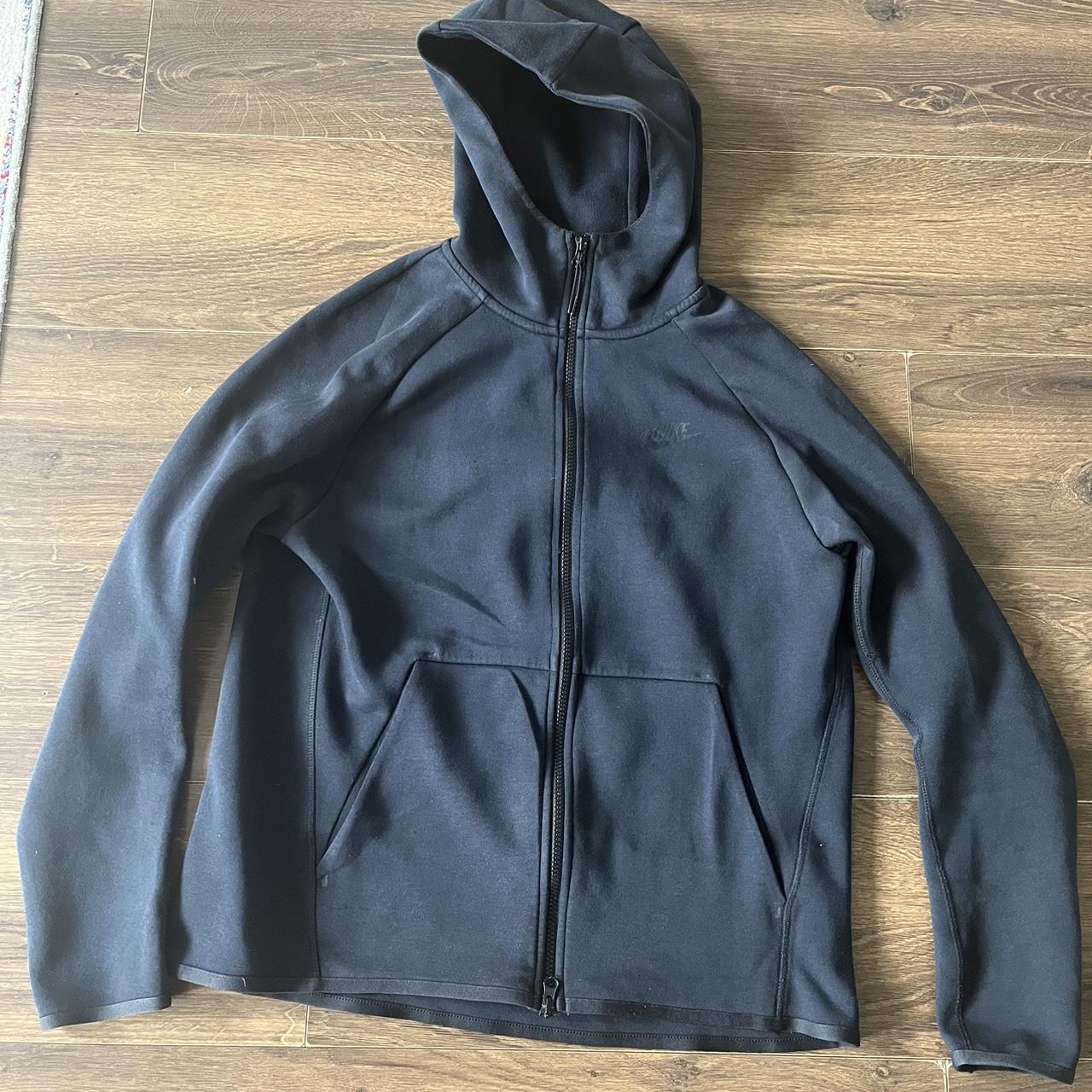 Black Nike tech fleece top ( Old season) - Worn 4... - Depop