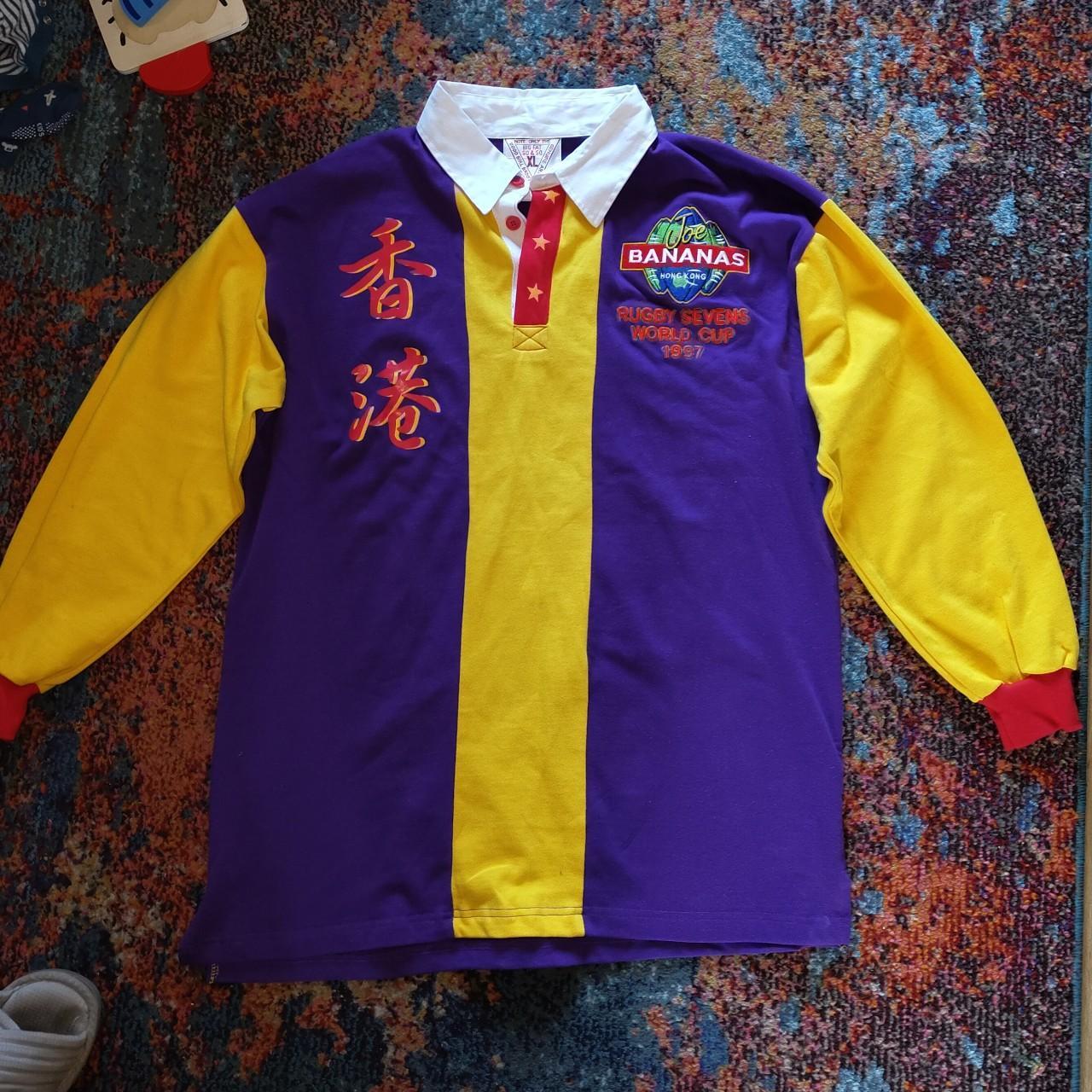 Genuine 1997 Rugby Sevens World Cup Rugby polo... - Depop