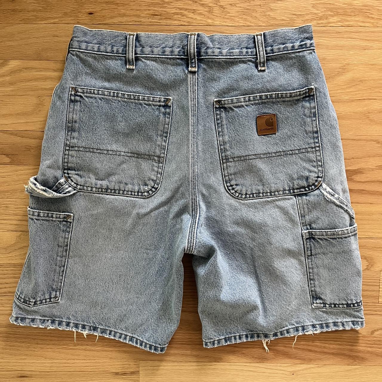 Vintage Carhartt Carpenter Jorts Great fade and... - Depop