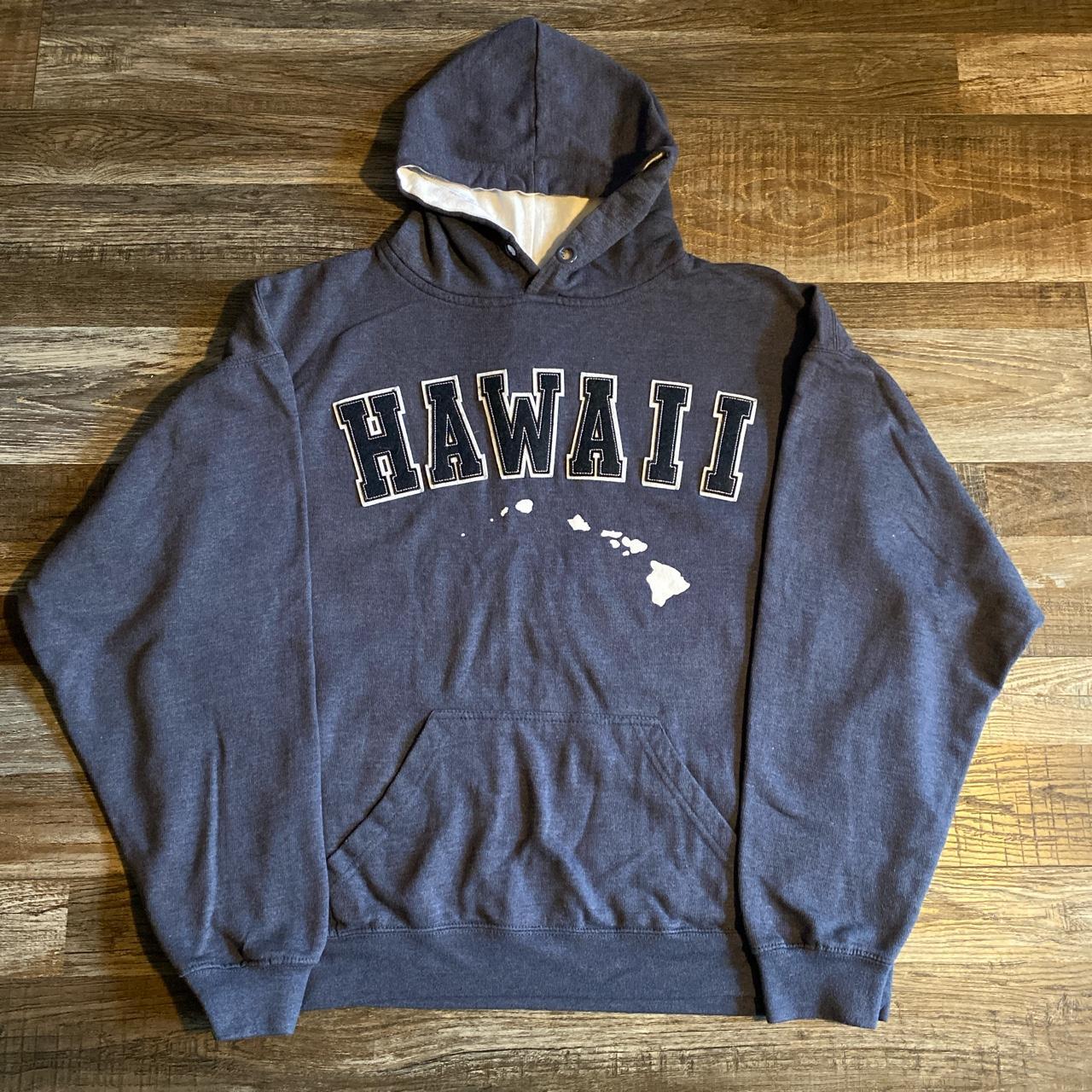 Men’s dark grey Hawaii hoodie. No rips no tears and... - Depop