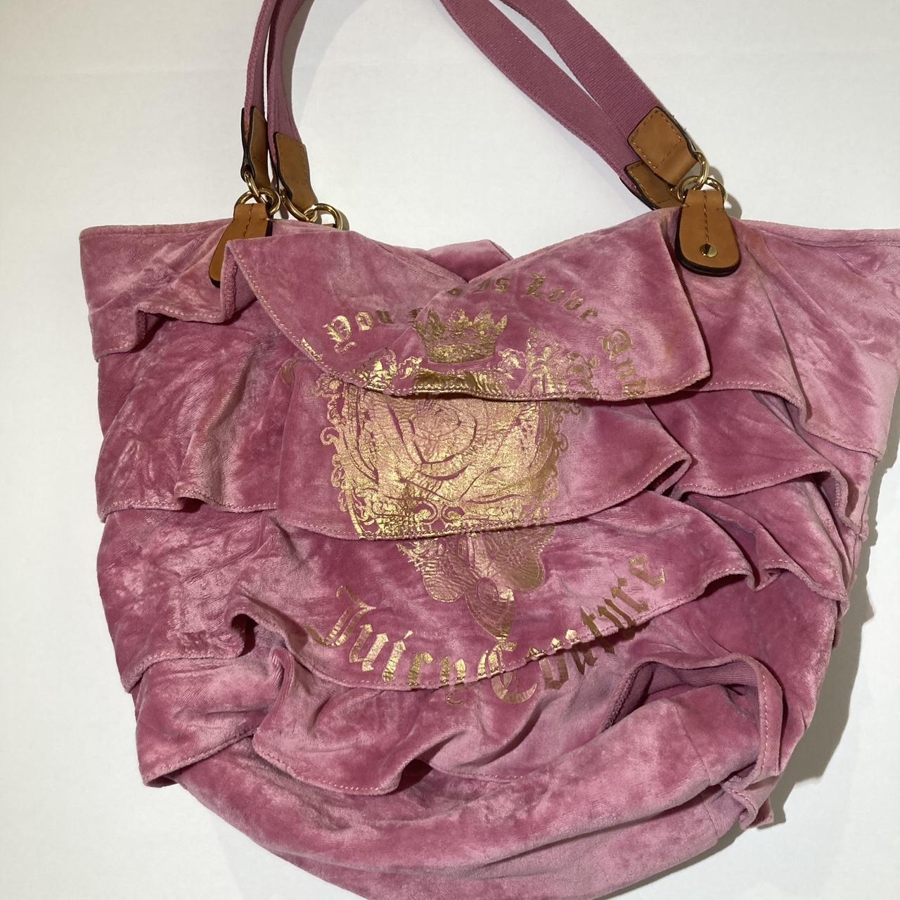 Juicy Couture Women's Pink and Purple Bag | Depop