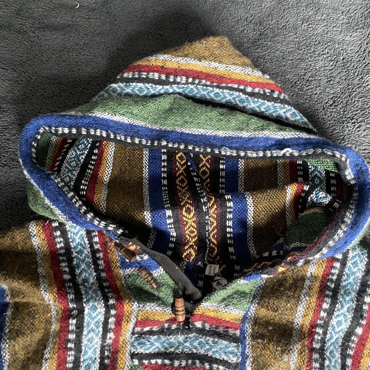 Psychedelic pull over jumper - Great for festivals... - Depop