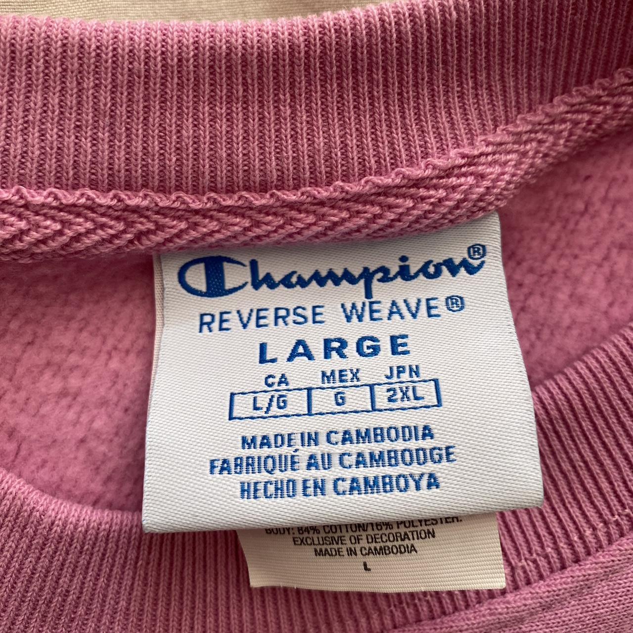 Champion bubble gum pink crop sweater. Like new.... - Depop