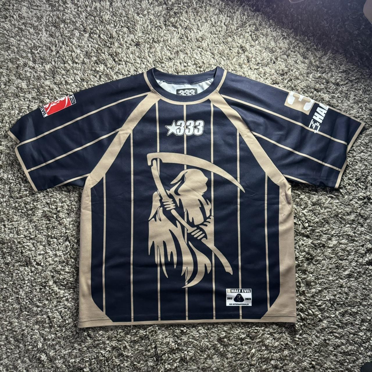Half Evil 333 6th Anniversary Reaper Jersey 💀 Brand... | Depop