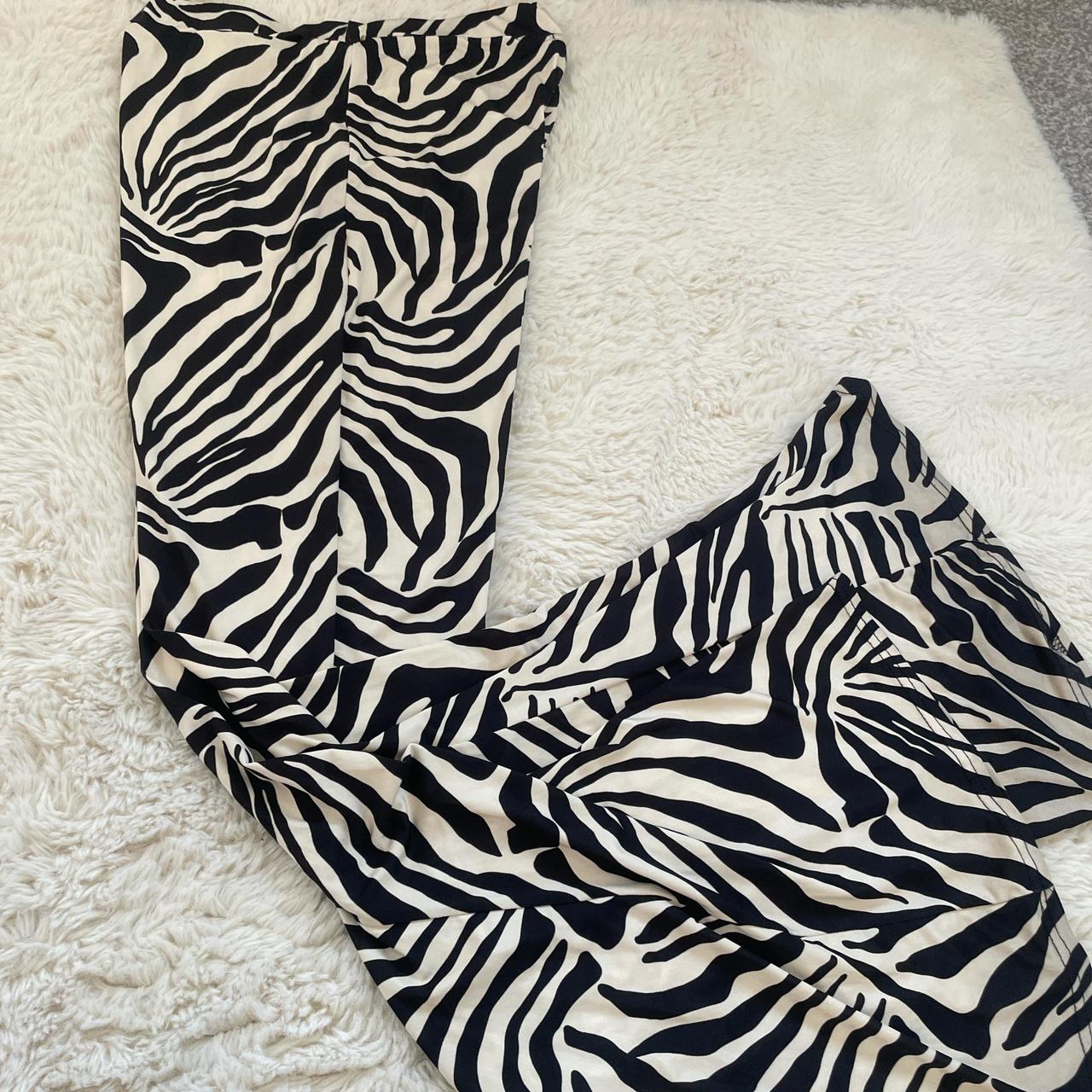 Zebra flares Never worn - Depop