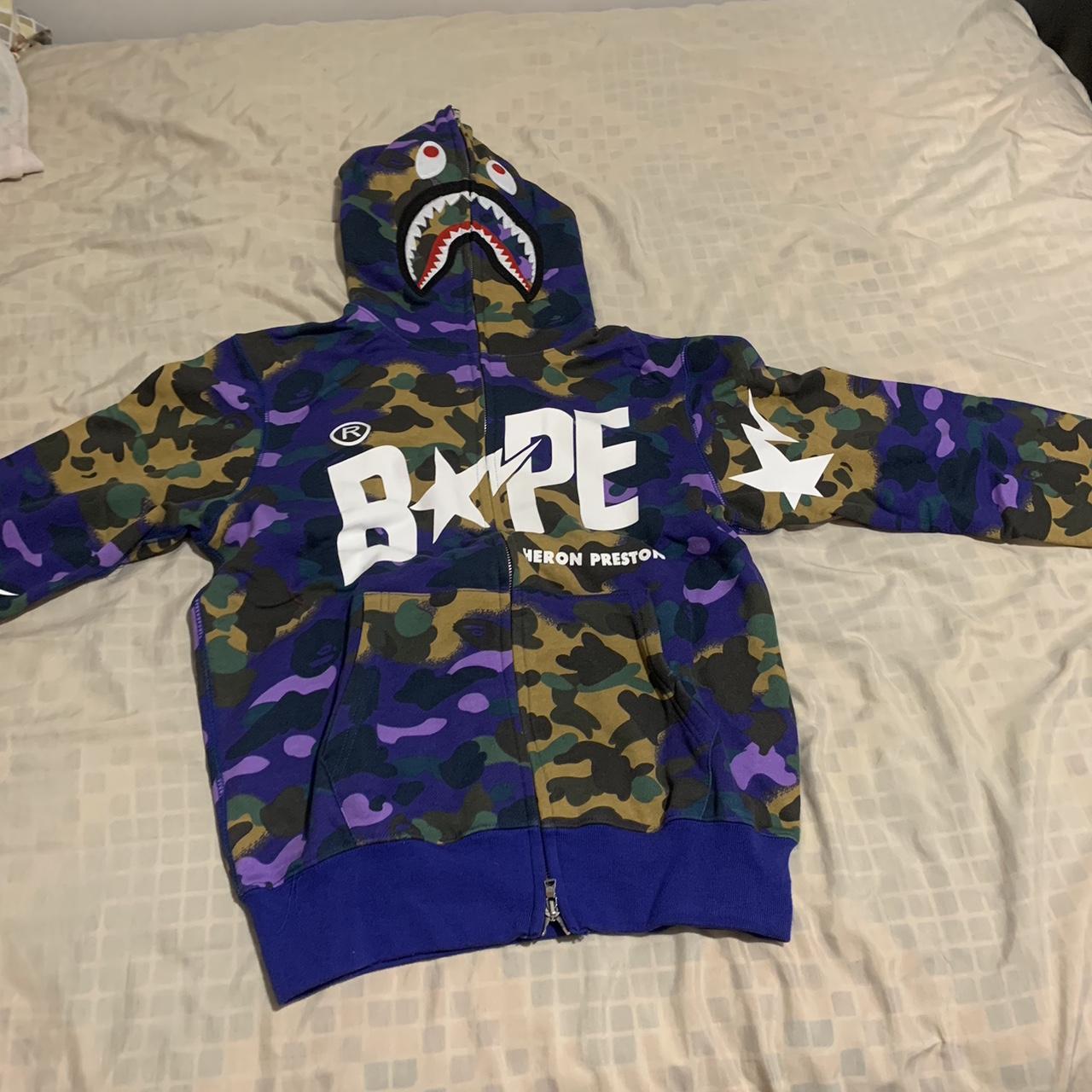 Heron Preston Bape Zip Up Zipper is Fine worn... - Depop