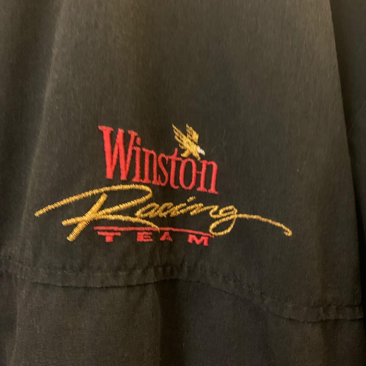 Winston Men's Black and Red Jacket | Depop