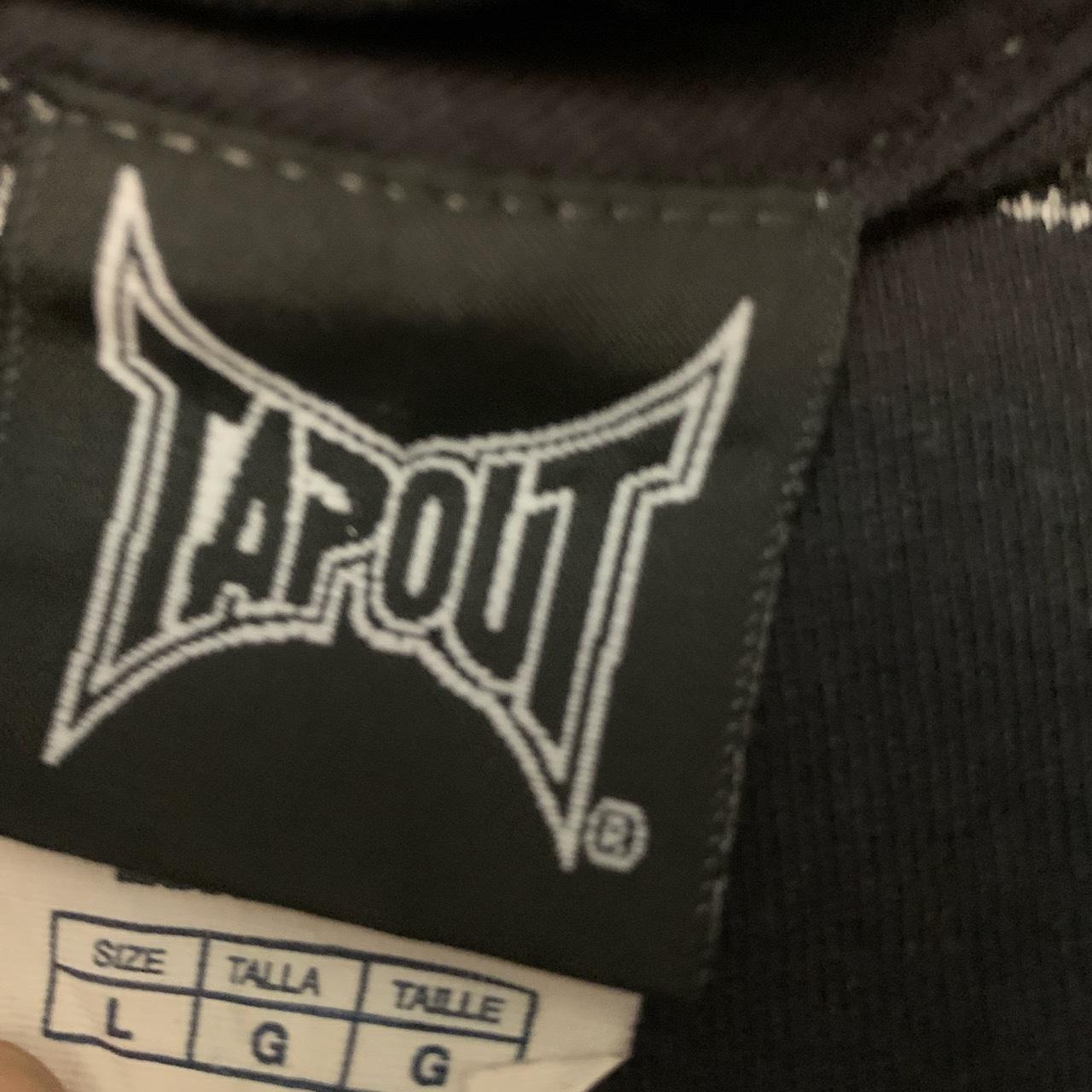 Early Y2k tap out shirt all black. Size large - Depop