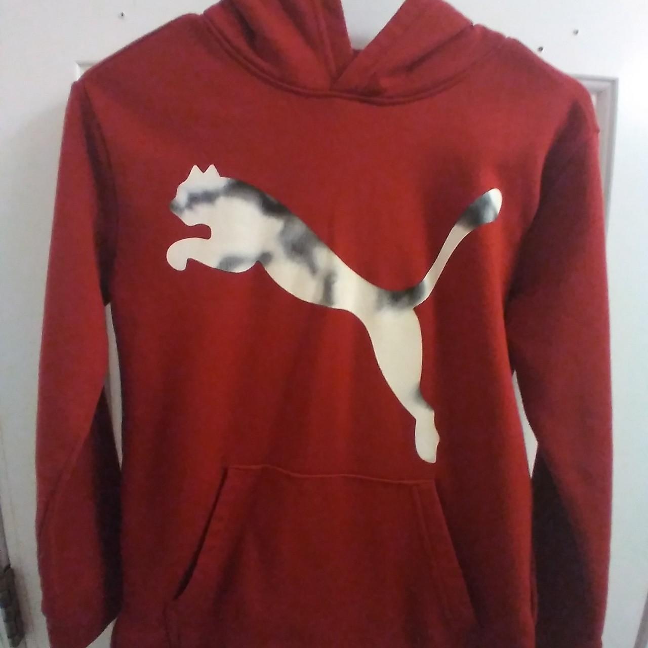 Puma Red Hoodie | Depop
