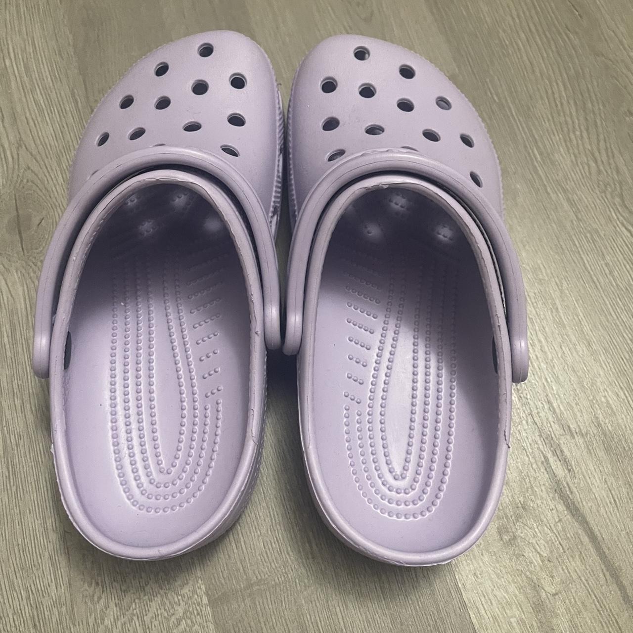 Purple crocs never used before! size- women’s 7 - Depop