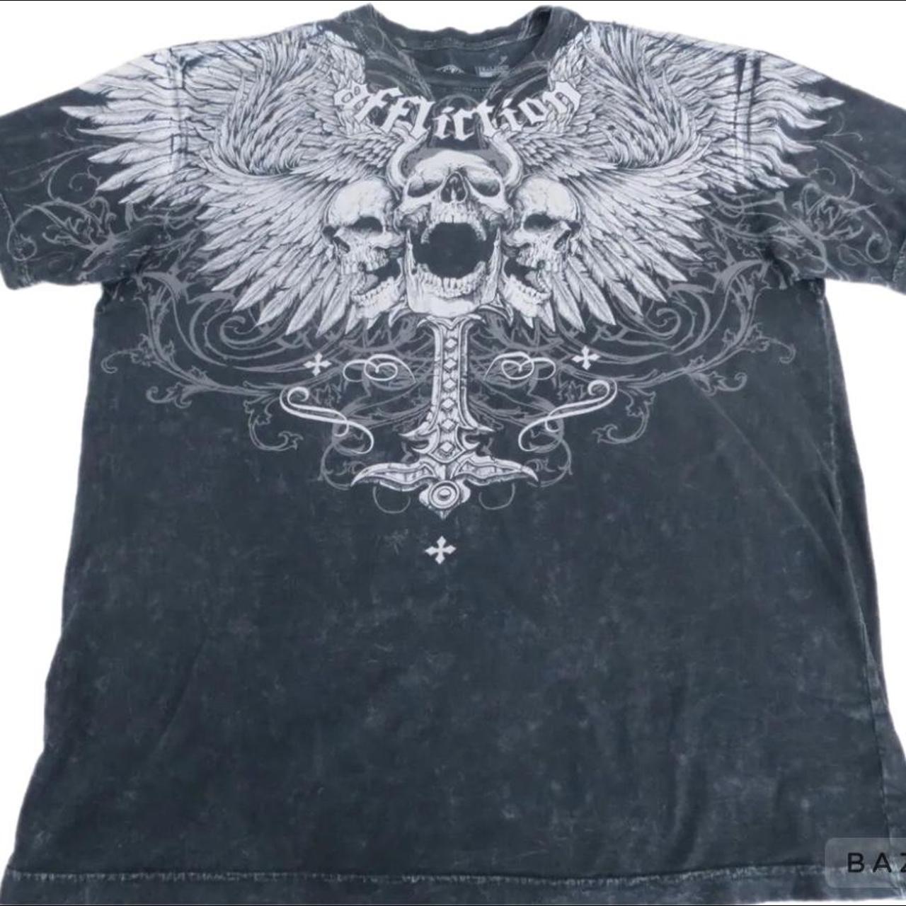 EXTREMELY RARE must have affliction shirt tagged 2x... | Depop