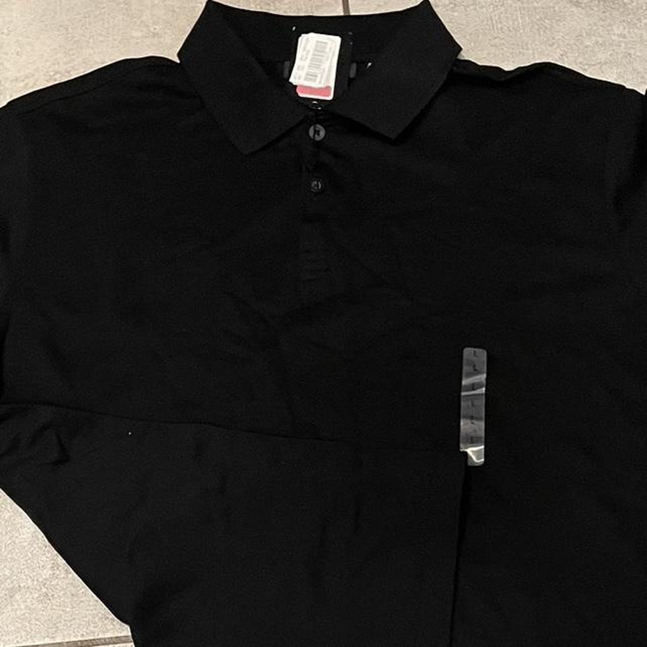 Simple black MURANO BLACK POLO TOP - MURANO - ALL... - Depop