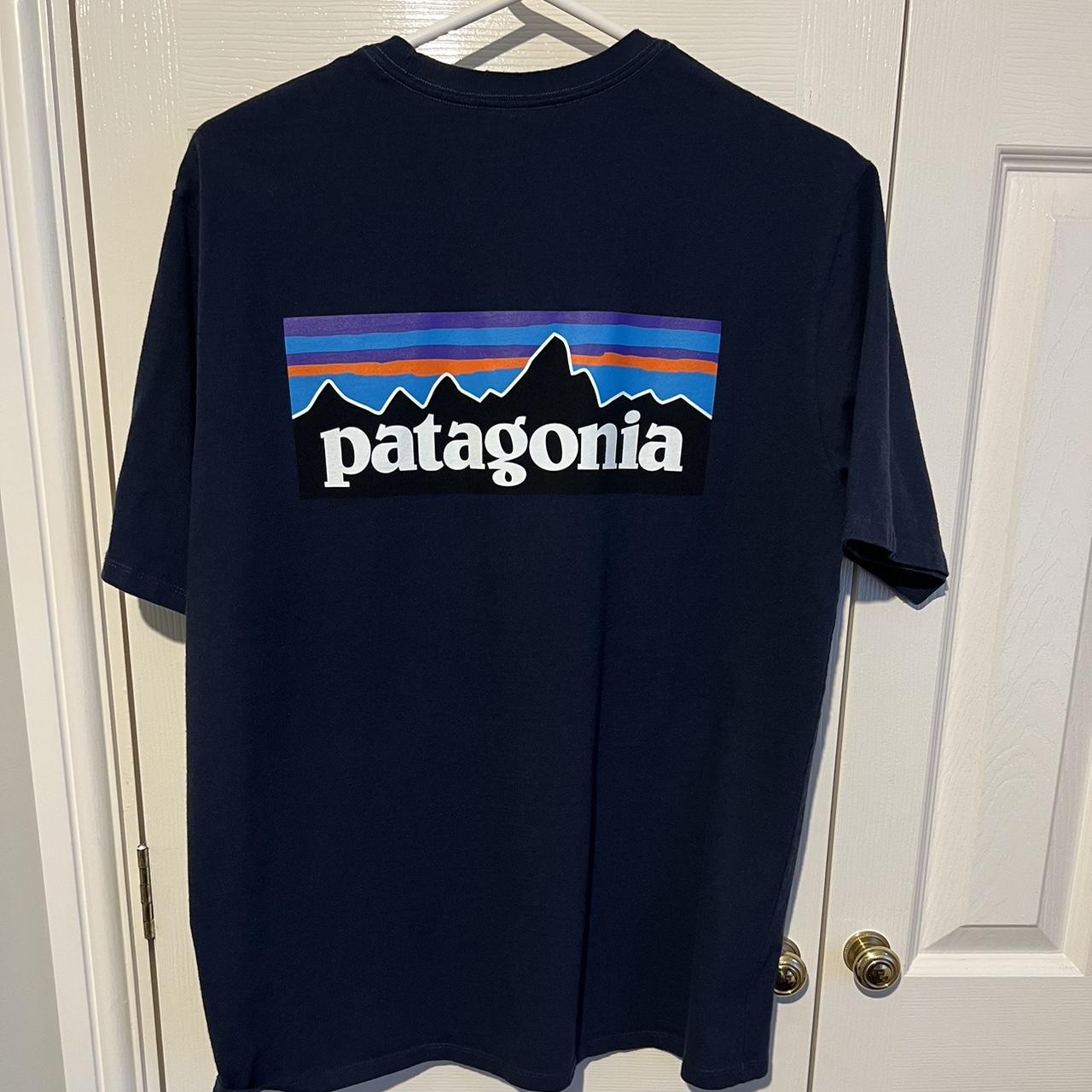 Patagonia T-Shirt Responsibili-Tee Navy - Depop