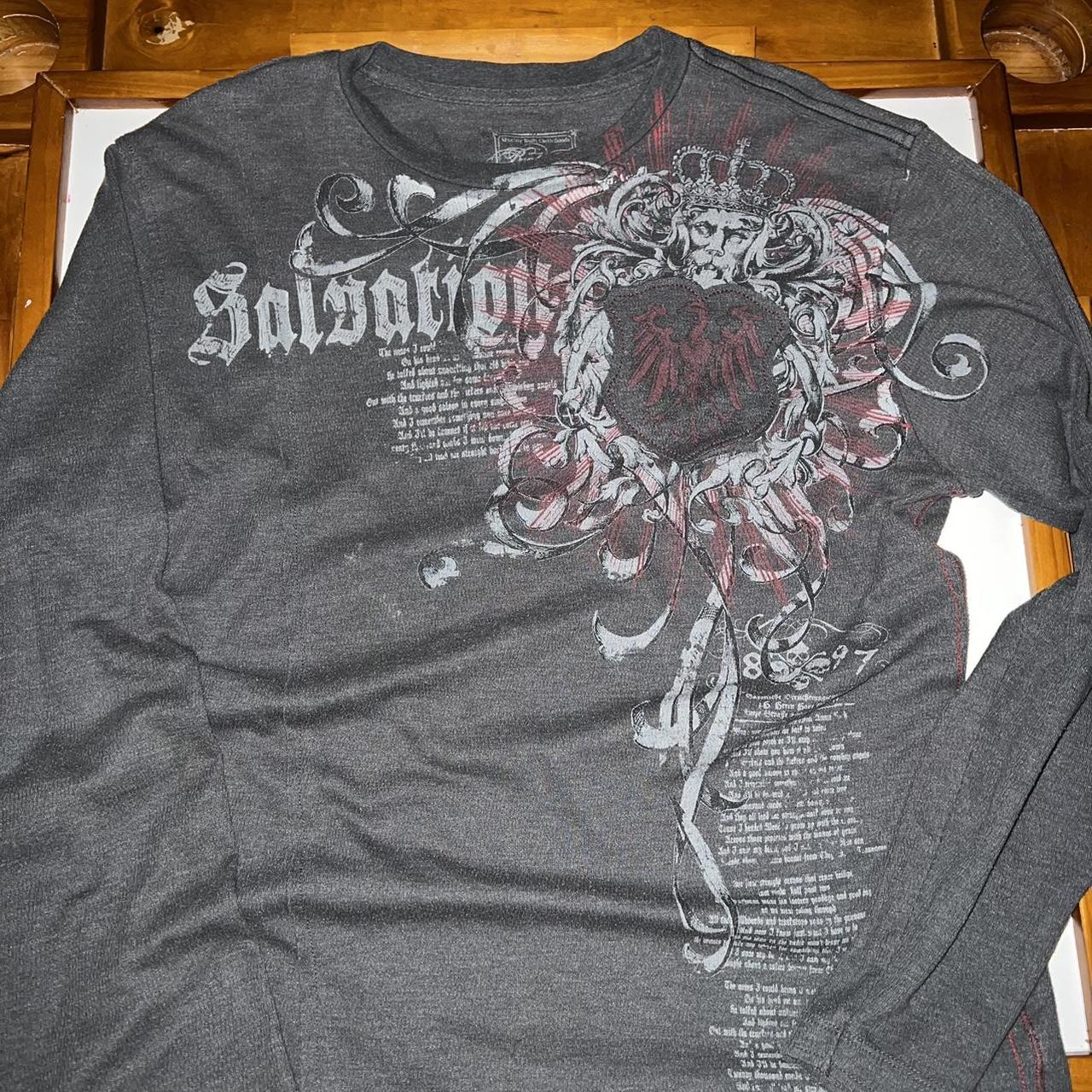 Goth style retro longsleeve shirt, unisex - Depop