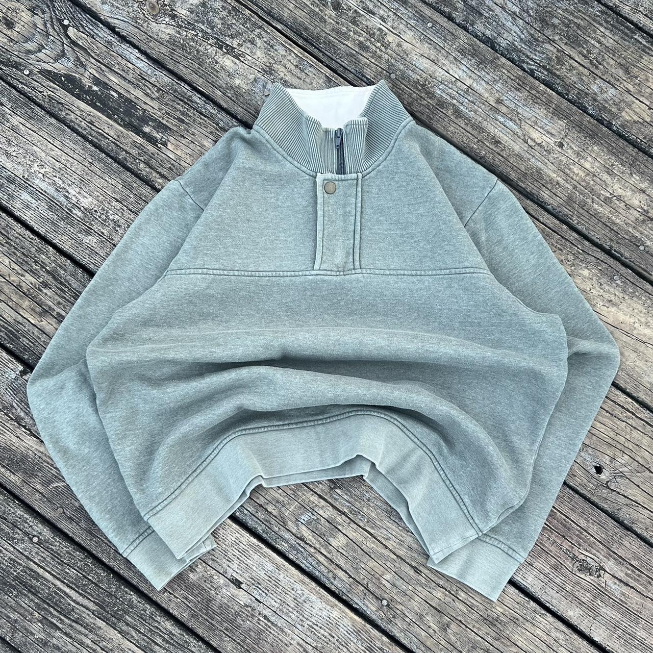 Orvis Pullover Collared Sweatshirt Size Large Pit... | Depop