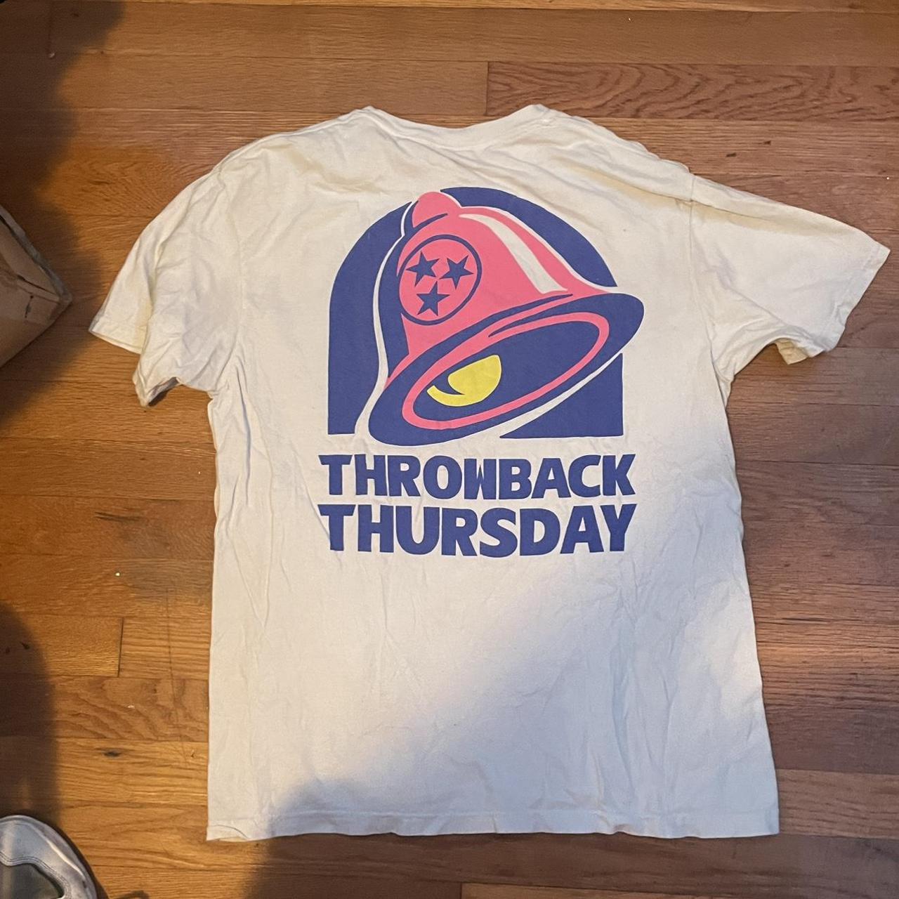 Taco Bell Throwback Thursday T-Shirt, Size Large - Depop