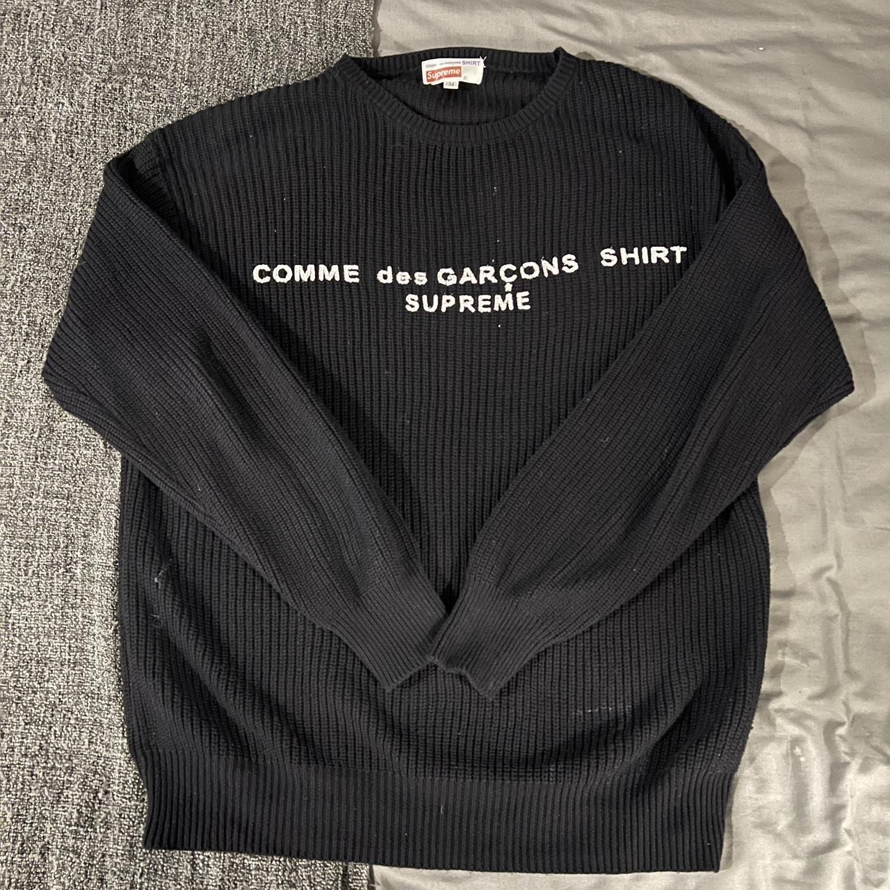 Supreme CDG Shirt Knit Jumper - great condition... | Depop