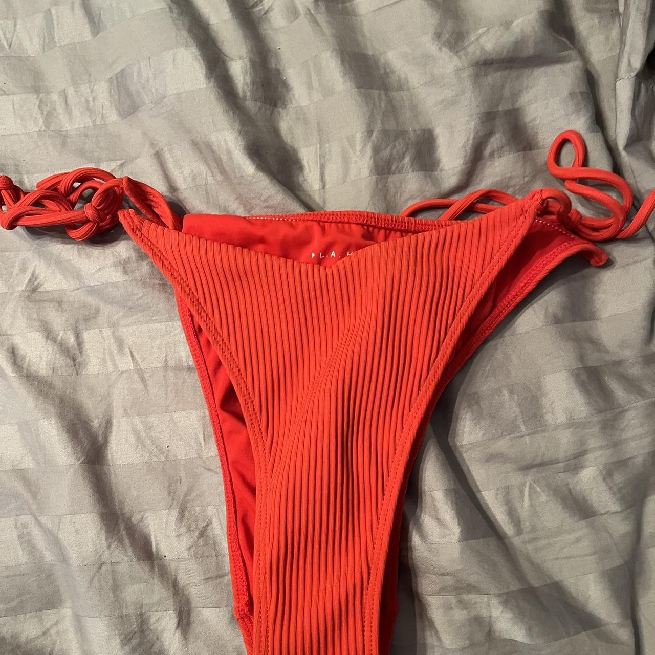 Red string bikini La hearts- PacSun Size Medium... - Depop