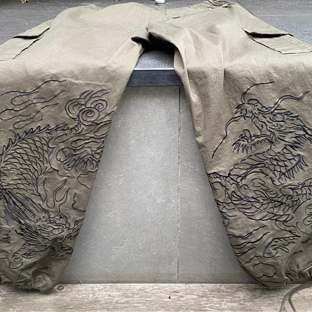 green ed hardy x urban cargos v good condition - Depop