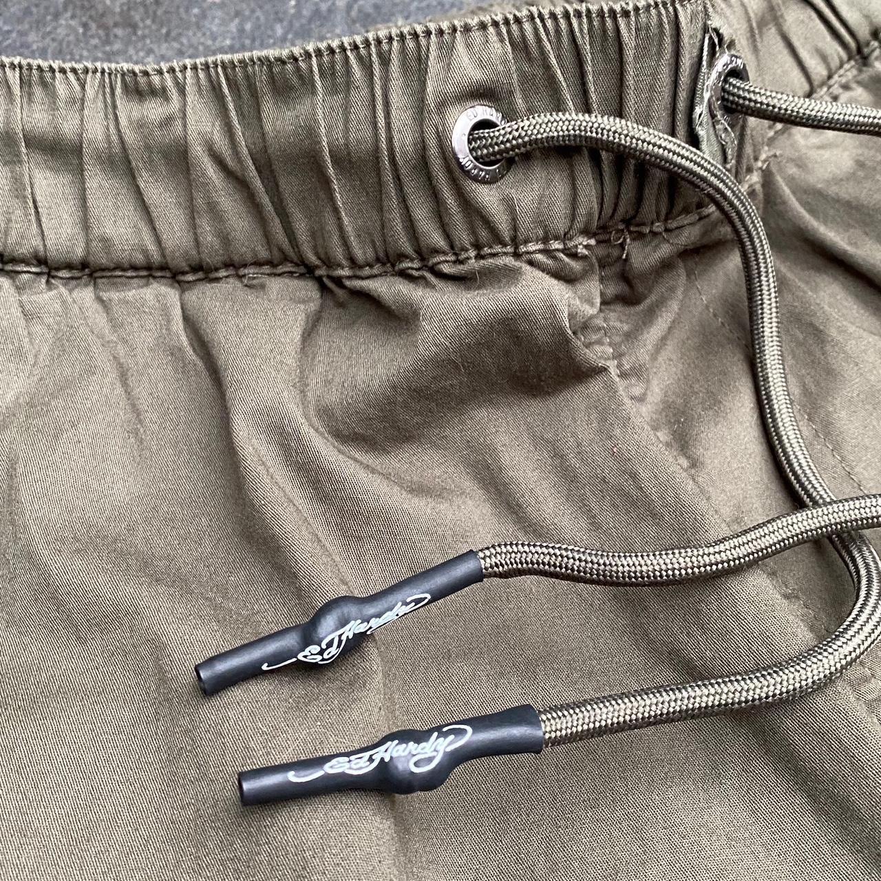 green ed hardy x urban cargos v good condition - Depop