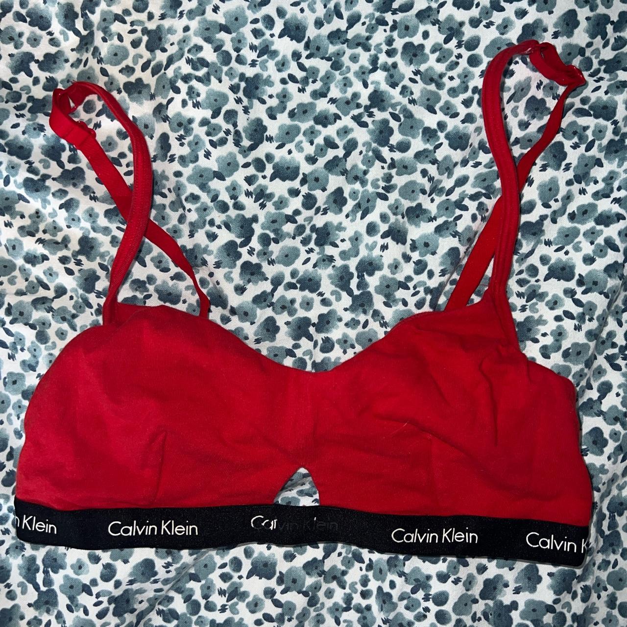 Calvin Klein Bra •cut Out In Front •little Worn Out Depop