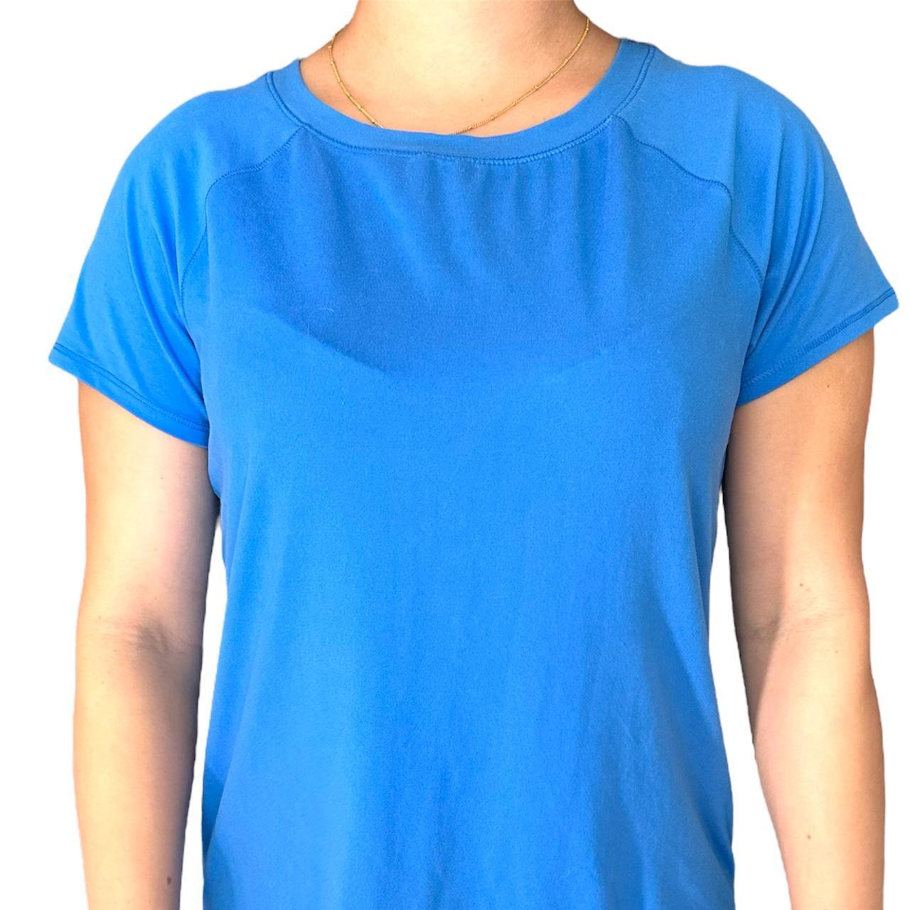 All In Motion Blue Workout T-Shirt: made of a mix... - Depop