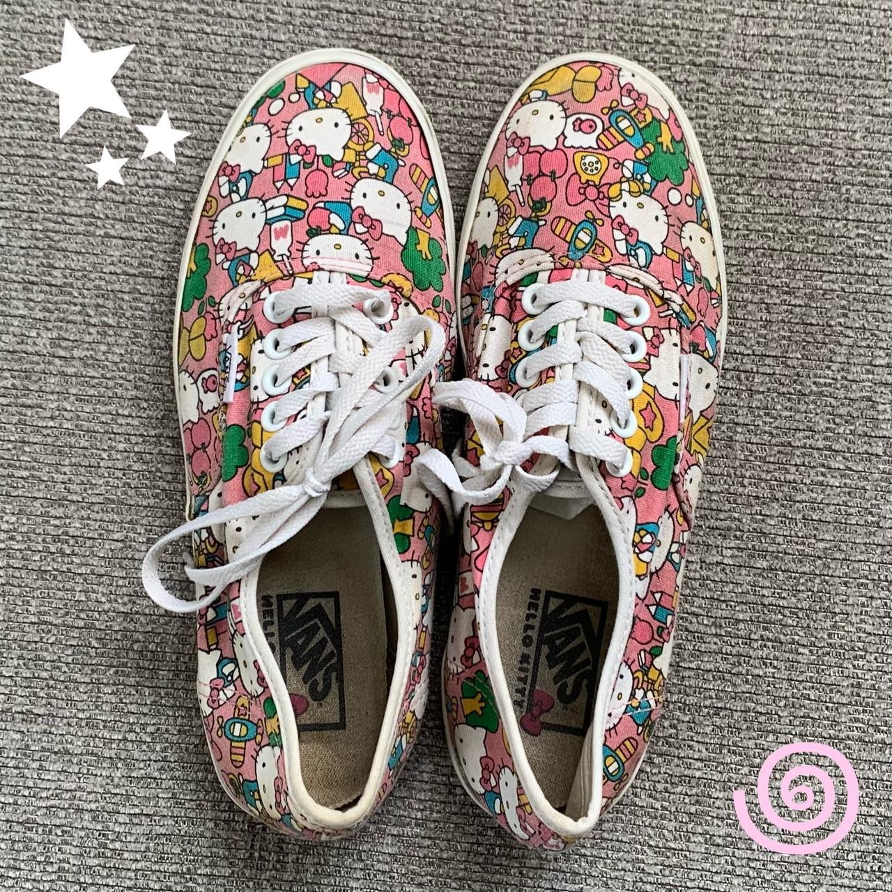🍡๑ sanrio hello kitty vans shoes ๑🍡 men’s size 5 |... - Depop